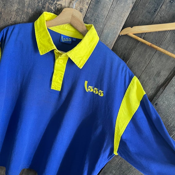 Vintage Subaru 555 Racing Polo Shirt Longsleeve - Gem
