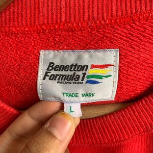 Vintage Benetton Formula 1 Racing Crewneck - Etsy