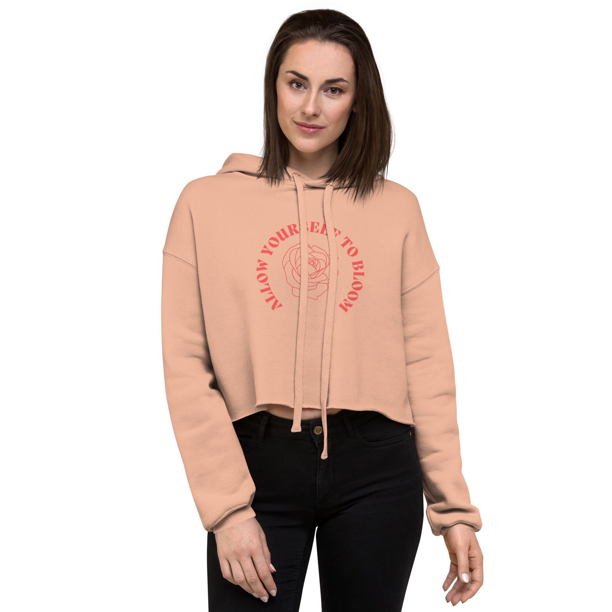 Allow Yourself to Bloom - Crop Hoodie - Etsy