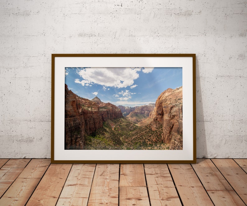 Zion National Park Print, Mountain Poster, Beautiful Utah Wall Art ...
