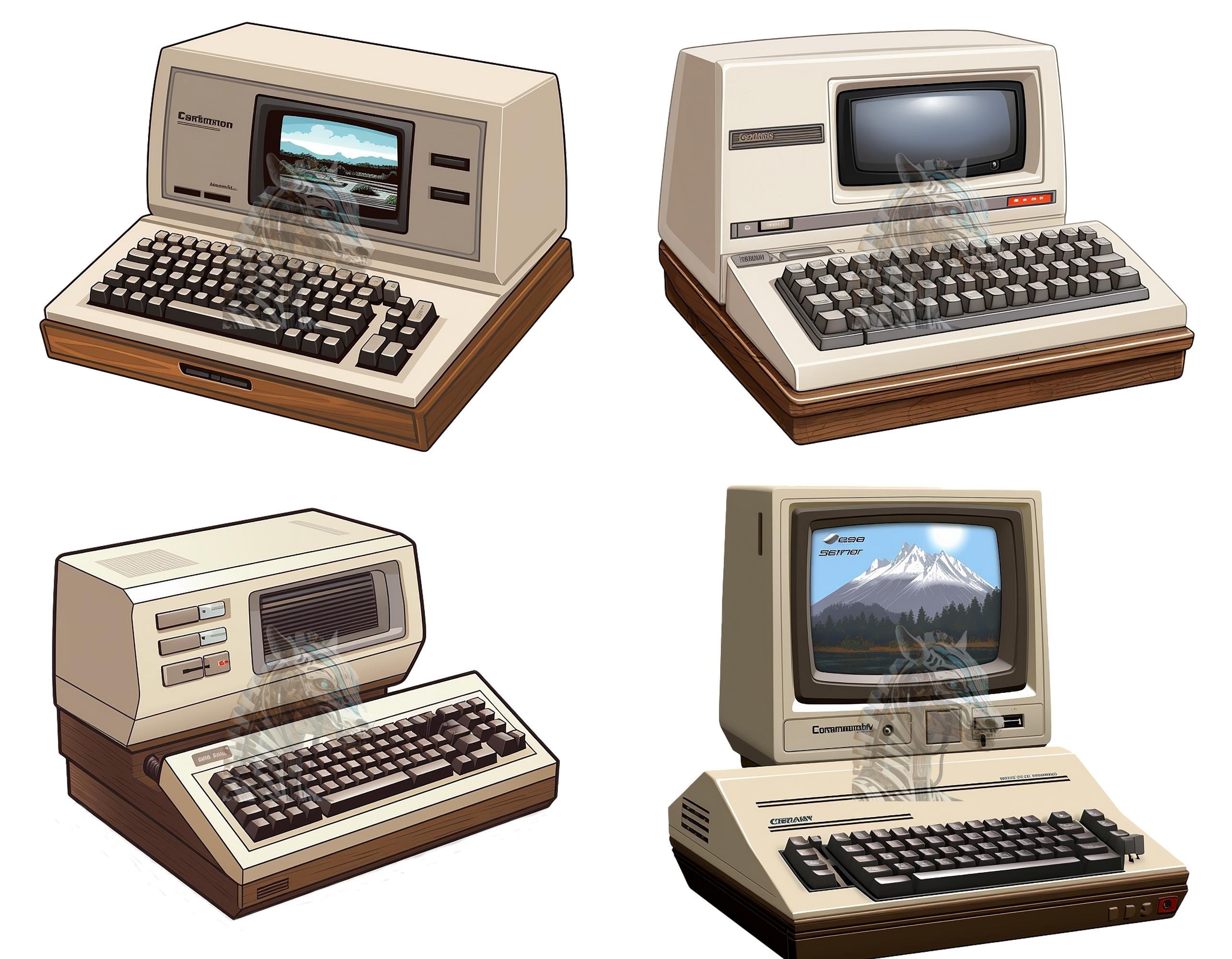 Vintage Commodore 64 Clipart: Retro Computer Graphics (digital Download ...