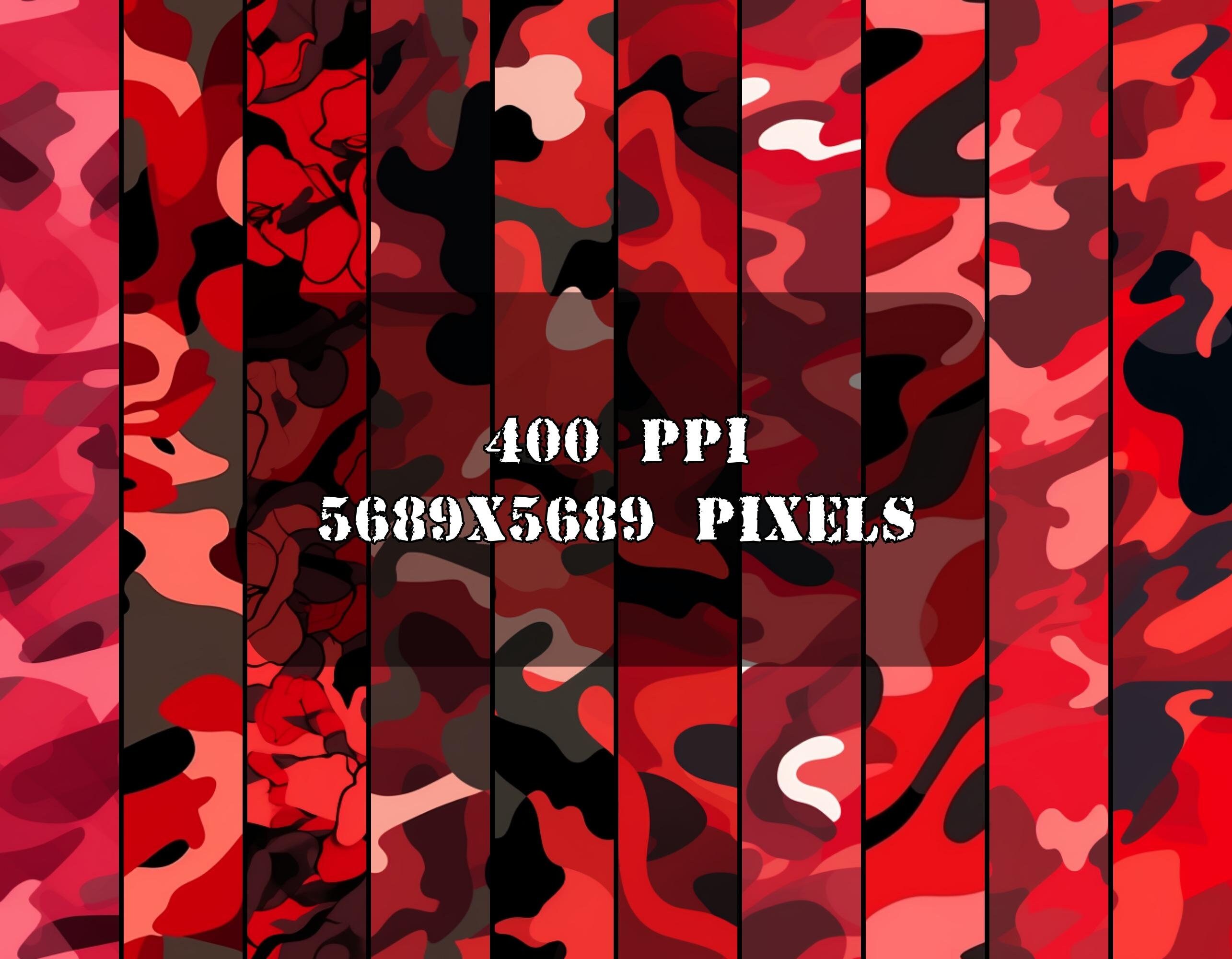 20 Red Camo Digital Paper | Red Camo Seamless | Red Camo Patterns | Red ...