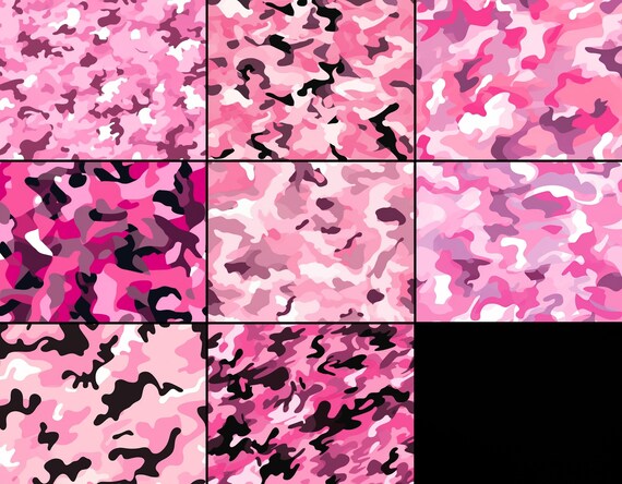 Pink Realtree Camo Scrapbook Paper