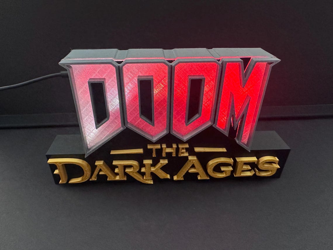 Mini Desk Arcade Decor Doom the Dark Ages - Etsy