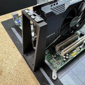 Custom GPU Support Bracket for Arcade PC on L-feet or Custom Risers ...