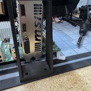 Custom GPU Support Bracket for Arcade PC on L-feet or Custom Risers ...