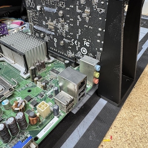 Custom GPU Support Bracket for Arcade PC on L-feet or Custom Risers ...