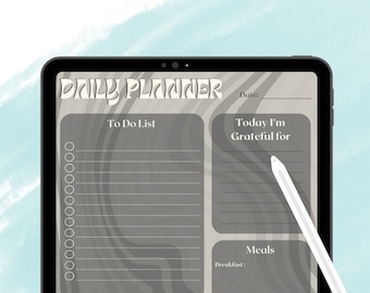 Minimalistic Aesthetic Coffee Theme Daily Digital Planner Template and ...