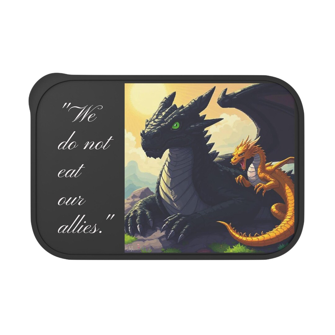 Dragon-themed Bento Box, Fantasy Lunch Container With Utensils, Perfect ...
