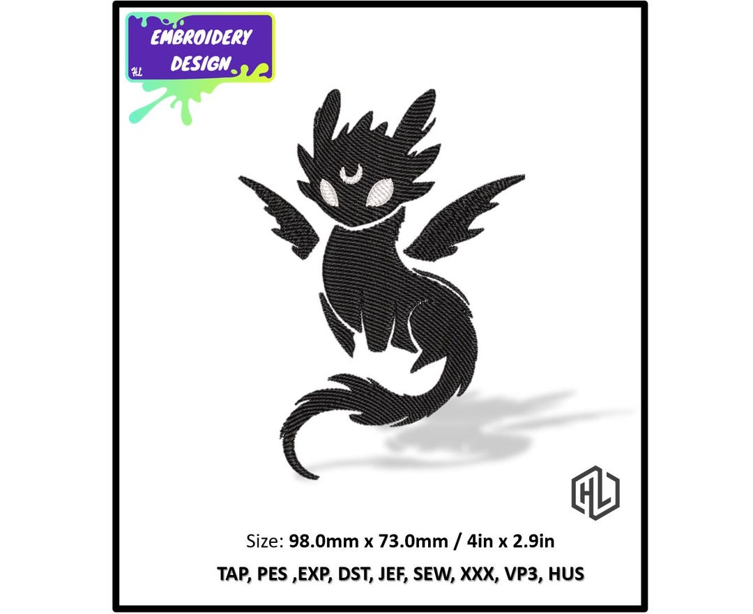 Digital File Embroidery Design, Toothless. Embroidery Designs for PES ...