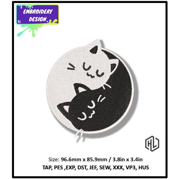 Yin Yang Cats - Etsy