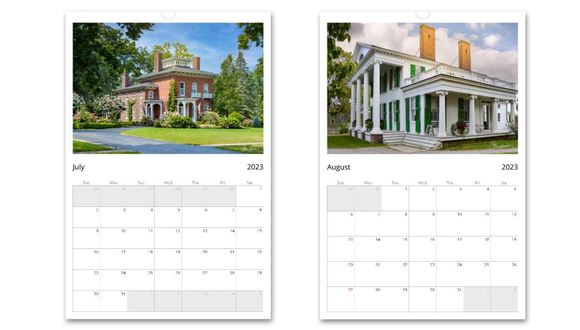 Old Houses Wall Calendar Old Homes Wall Calendar Photographic Wall ...
