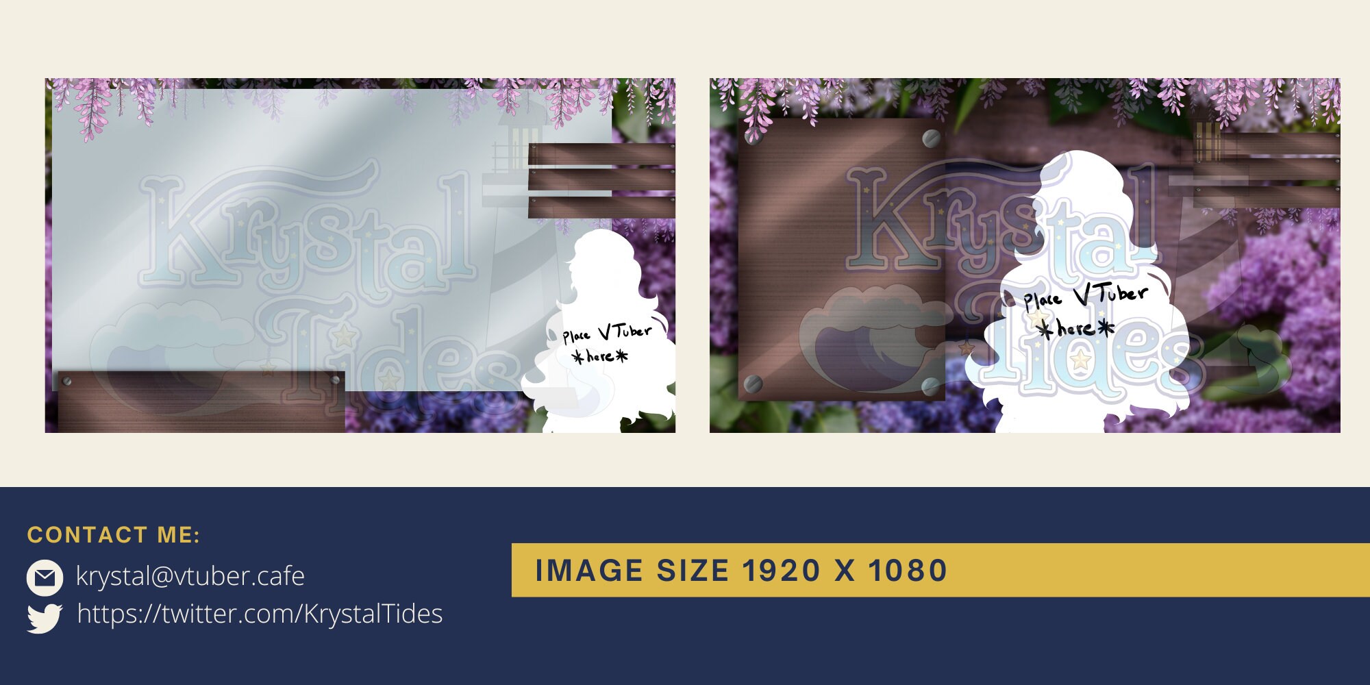 Cute | Wisteria | Flowers | Overlays Animated Twitch | Youtube ...