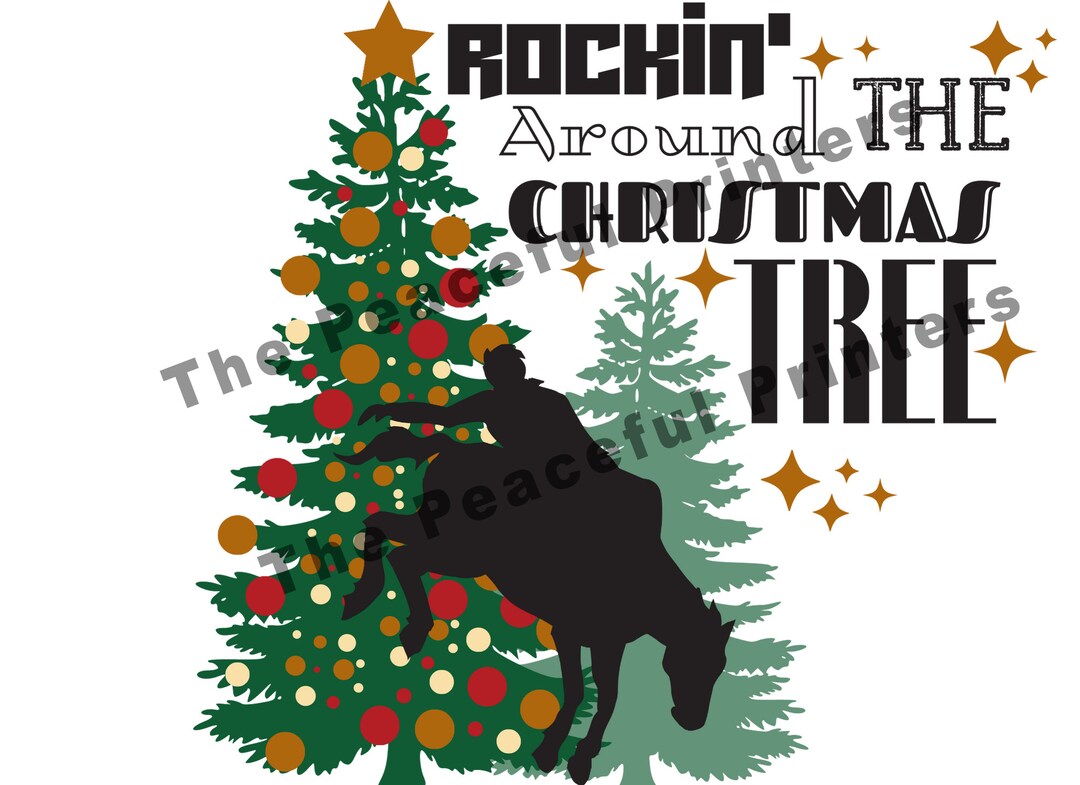 Rockin Around the Christmas Tree PNG - Etsy