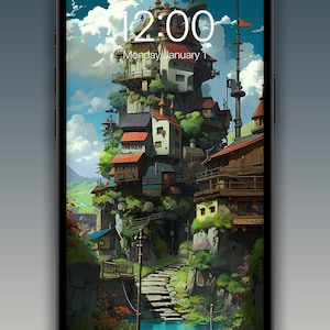 Studio Ghibli Inspired Phone Backgrounds | Set of 7 | All Smartphones ...
