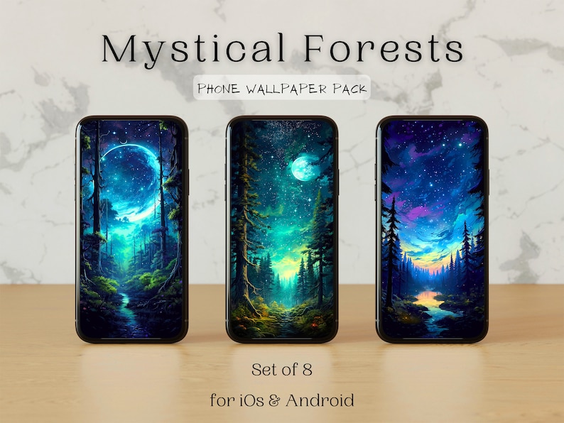 Mystical Forest Phone Wallpapers | Set of 8 | All Smartphones | Ios & Android | 2k Resolution ...