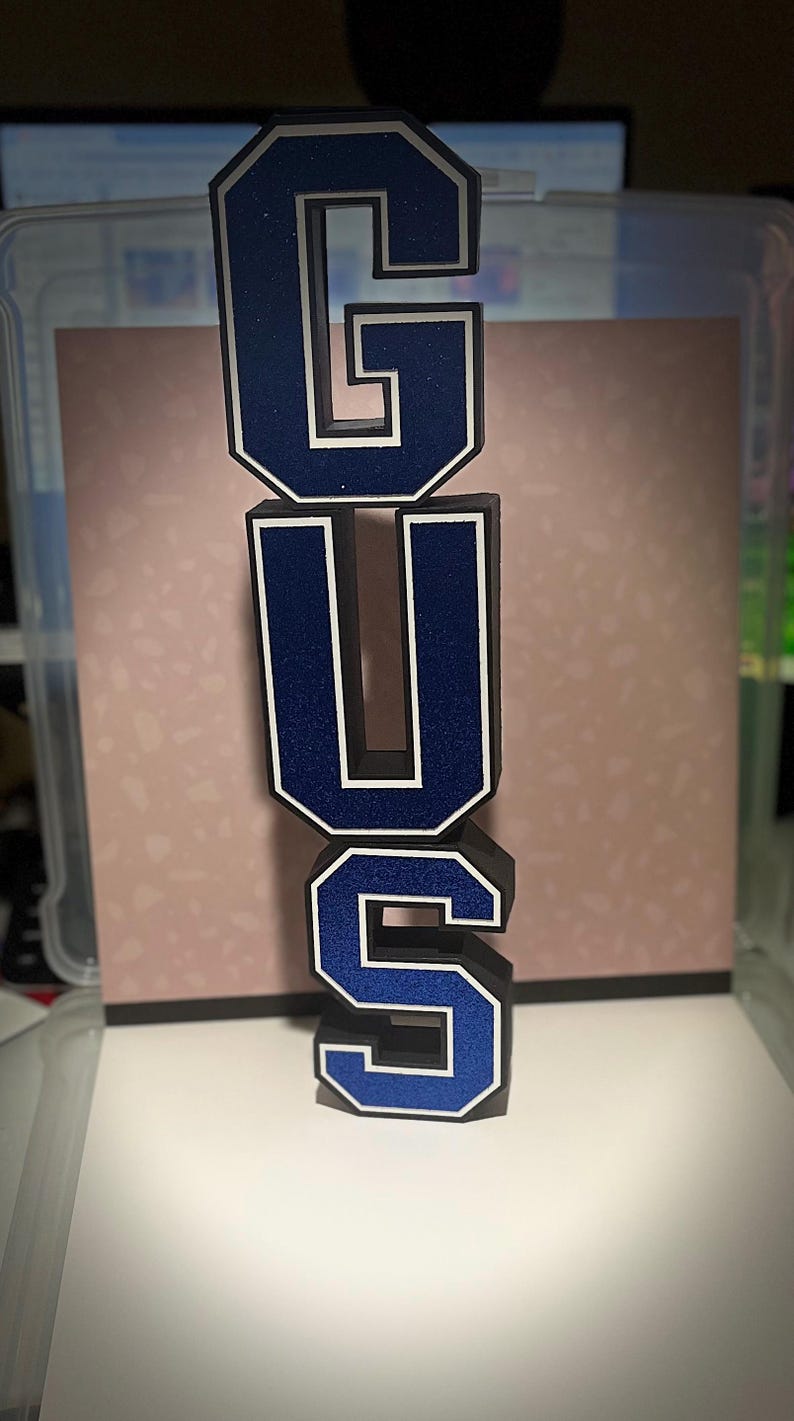 3D Letters Party Decor - Etsy
