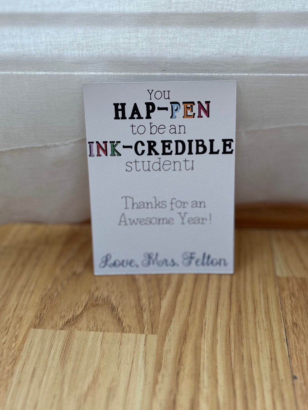 Ink-credible Student/teacher Gift Tag - Etsy