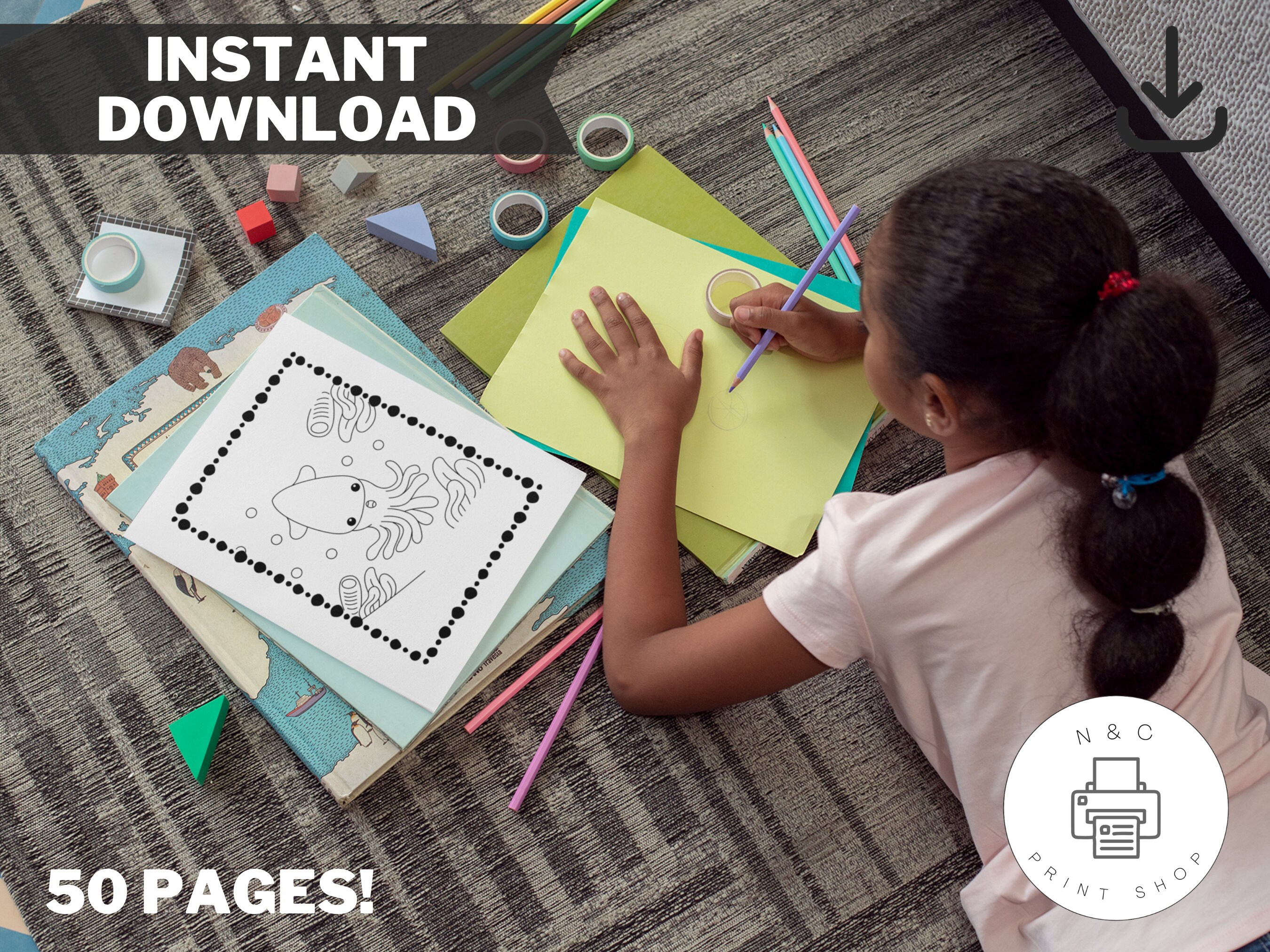 Kids Ocean Life Coloring Book | Printable Coloring Pages for Kids ...