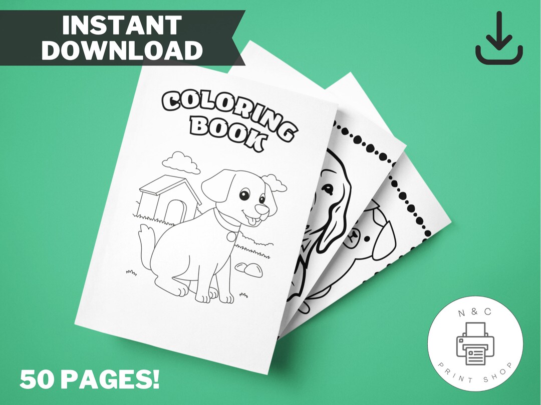 Kids Furry Friends Coloring Book | Printable Coloring Pages for Kids ...