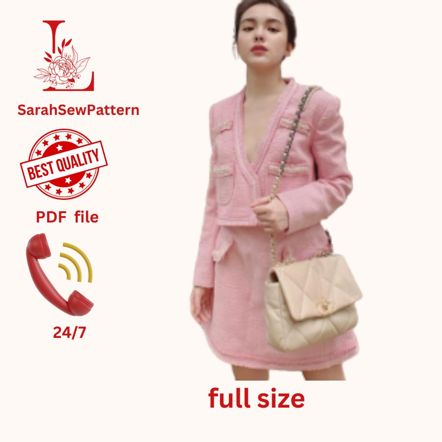 Sew Pattern - Tweed Blazer Pattern - PDF Instant Digital Download ...