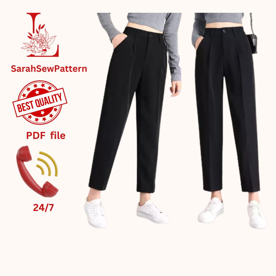 Indigo Trousers Pattern Indigo Women Trousers PDF Sewing Pattern ...