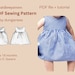 Toddle Baby Dress PDF Sewing Pattern - Full Size 18 Months and Fit to 2 ...