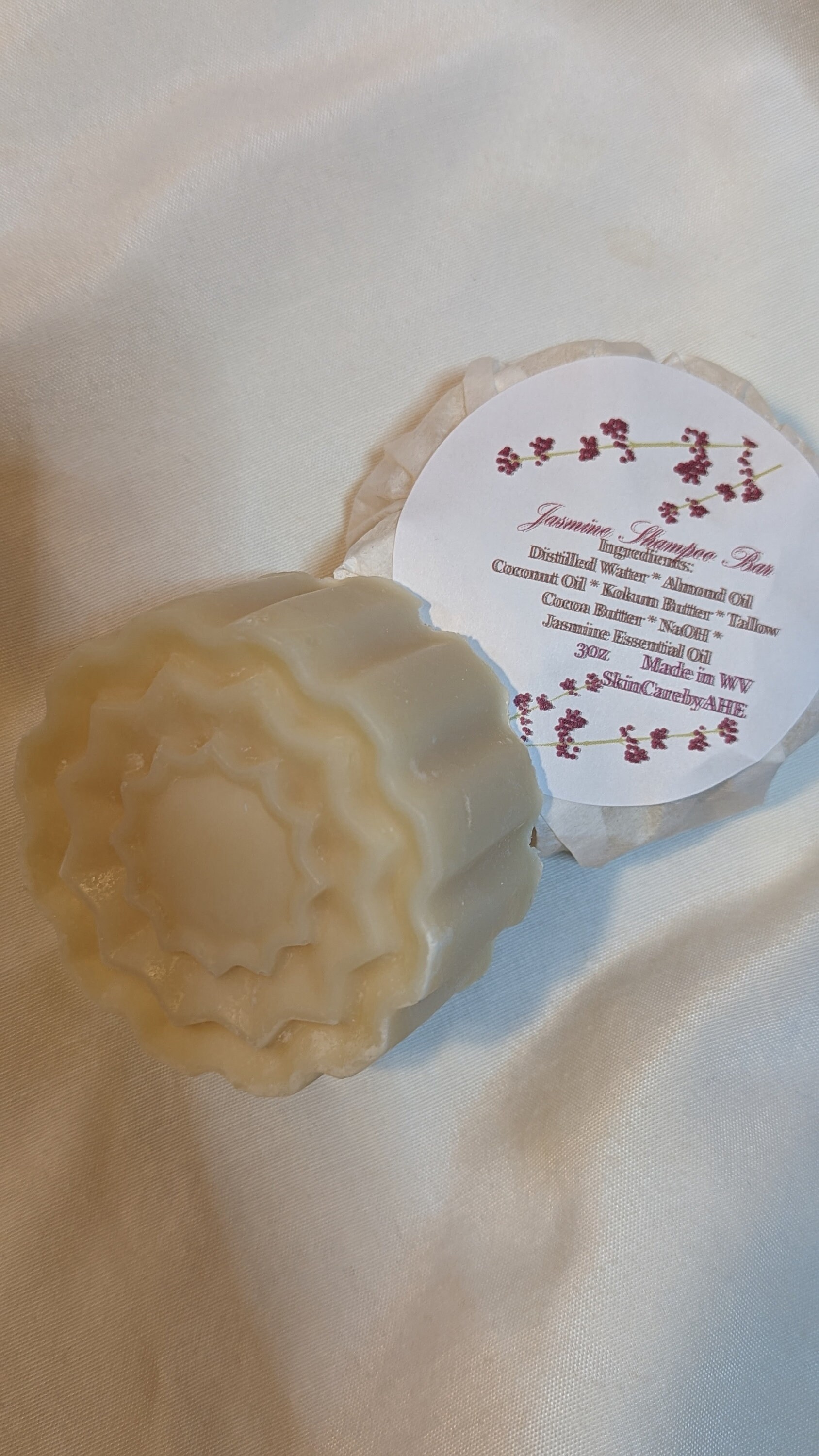 Jasmine Shampoo Bar, Travel Shampoo Bar - Etsy