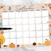 September 2024 Cute Fall Printable/editable Monthly Calendar/planner ...