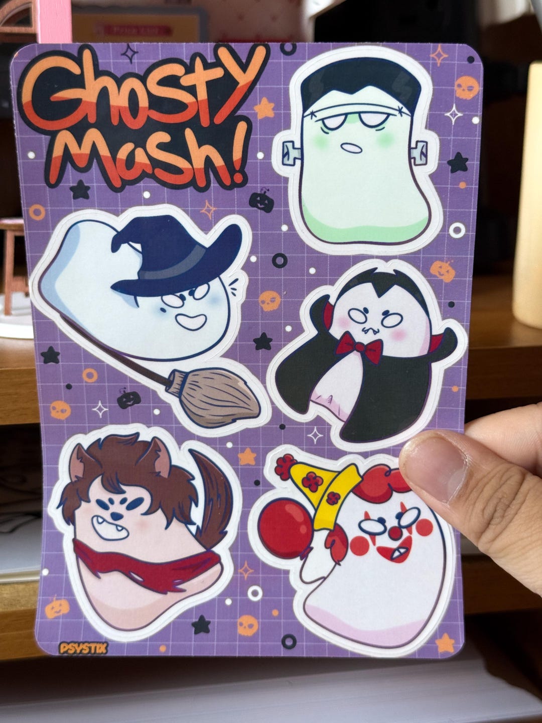 Ghosty Mash Sticker Sheet, Halloween Monster Mash, Glossy Sticker Sheet ...