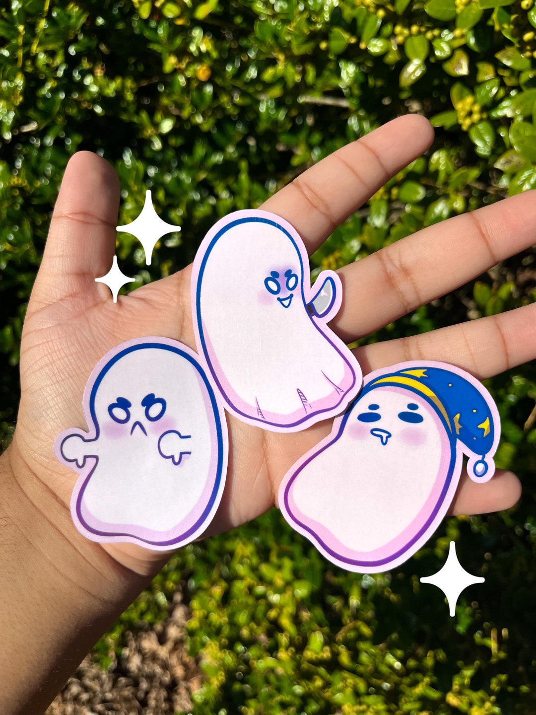 Ghost Pals Sticker Set: Laminated Waterproof Decals - Etsy