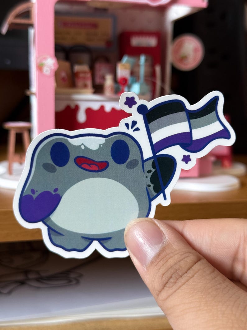 Pride Frogs Sticker Set: LGBTQ+ Flags, Glossy Waterproof Sticker, LGBT ...
