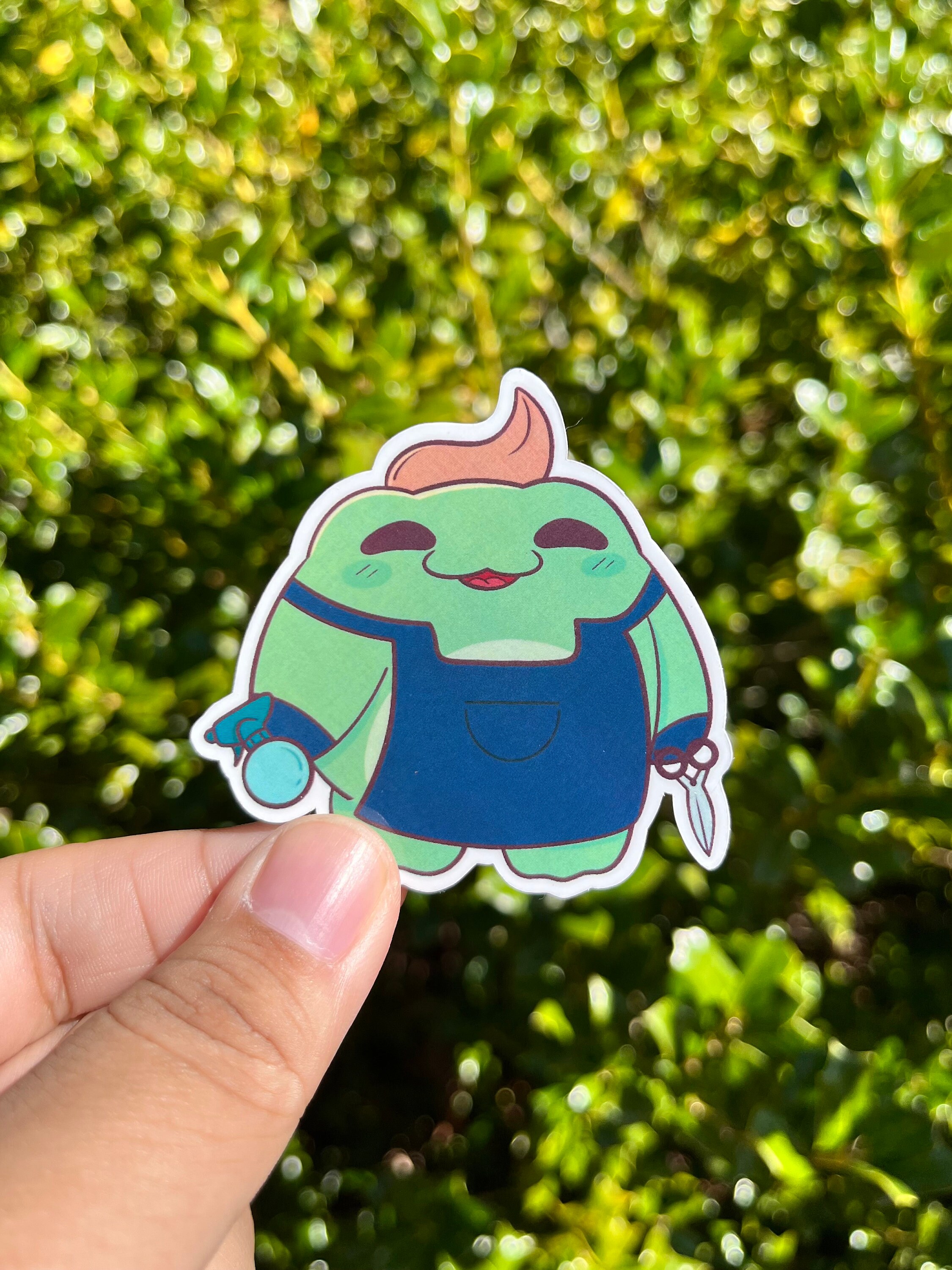Business Frogs Sticker Set Astronaut Frog Chef Frog laminated Die Cut ...