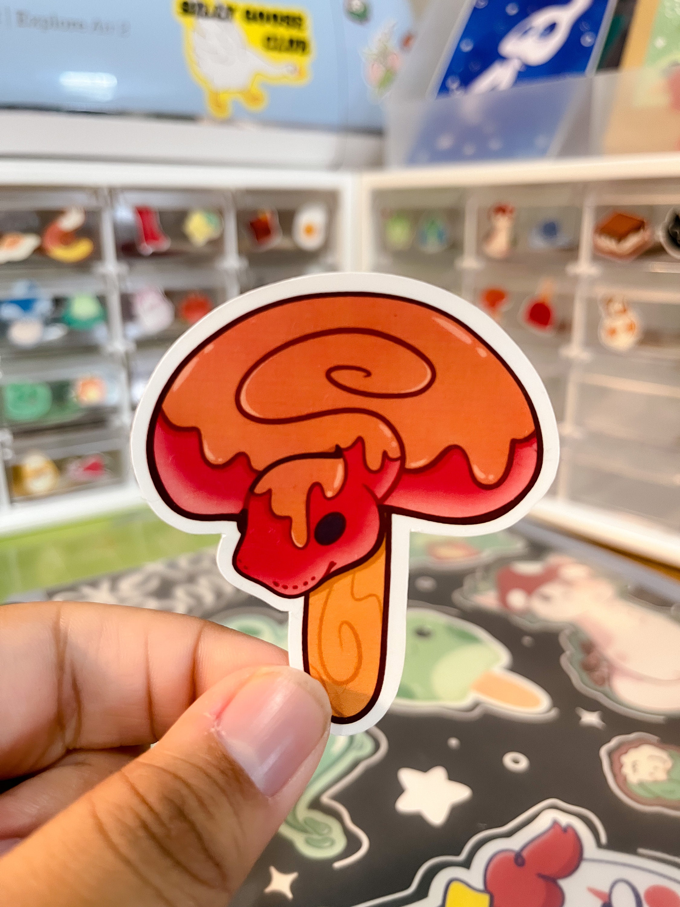 Caramel Apple Snake Sticker: Laminated Waterproof Decal - Etsy