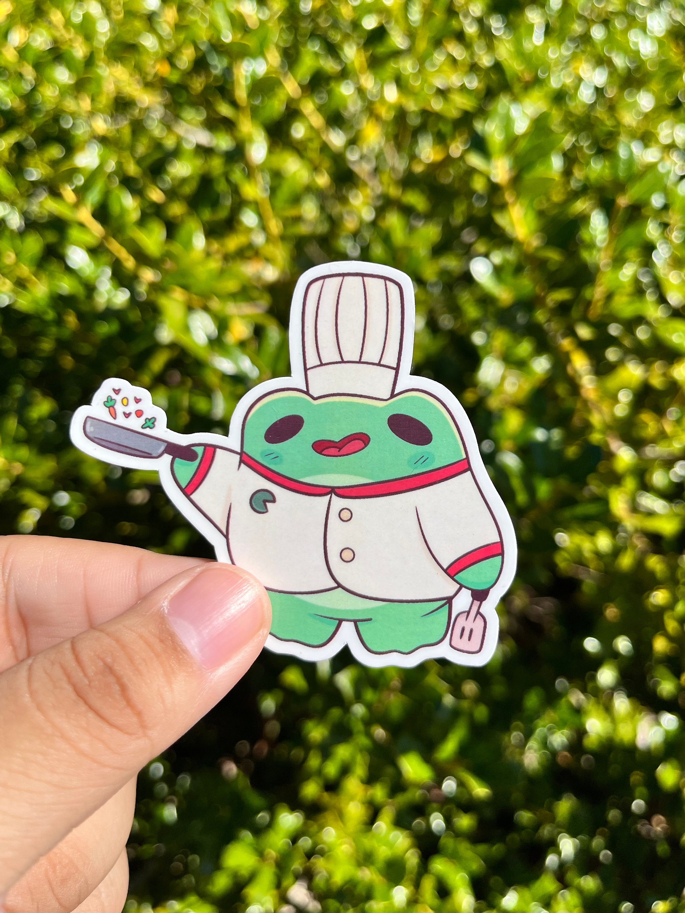 Business Frogs Sticker Set Astronaut Frog Chef Frog laminated Die Cut ...