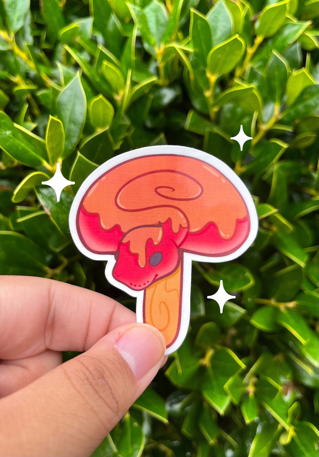 Caramel Apple Snake Sticker: Laminated Waterproof Decal - Etsy