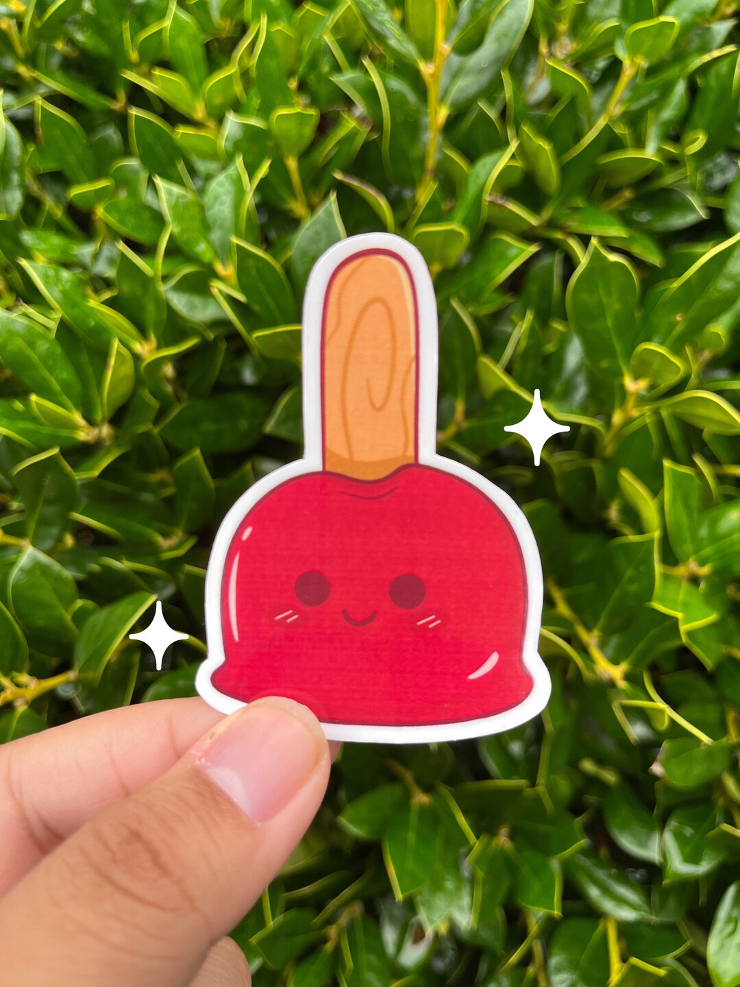 Cute Candy Apple Sticker | Laminated Die Cut Sticker, Waterproof ...