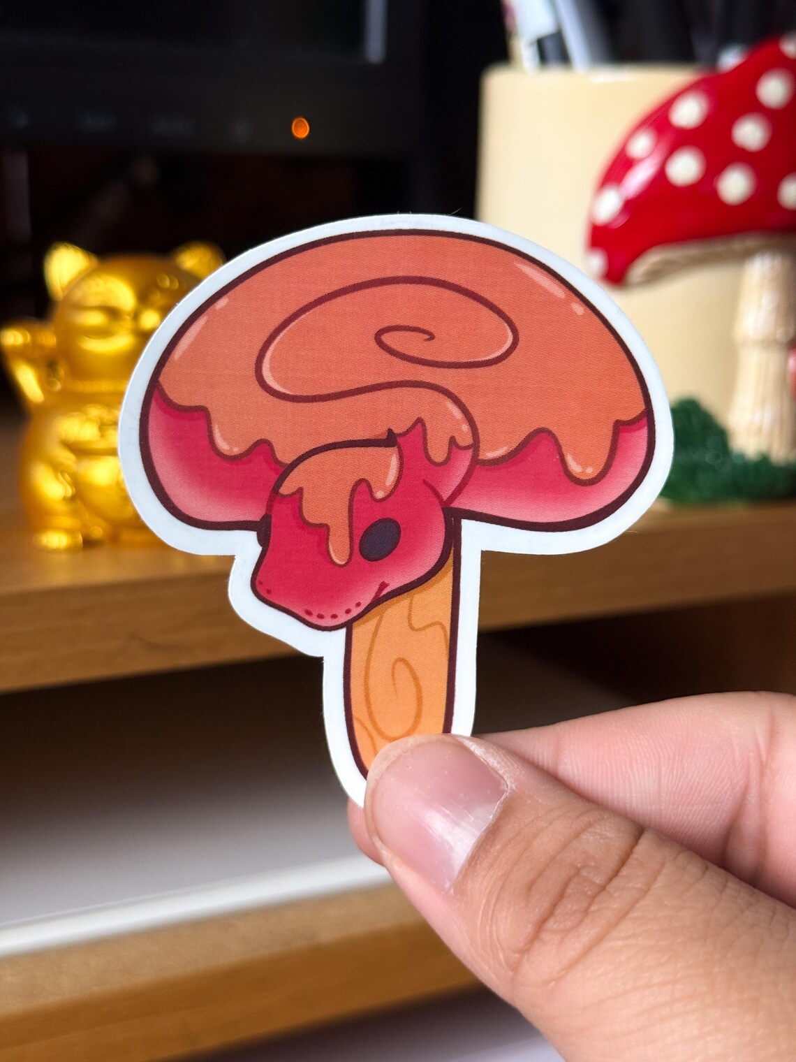 Caramel Apple Snake Sticker, Glossy Waterproof Sticker, Snake Funny ...