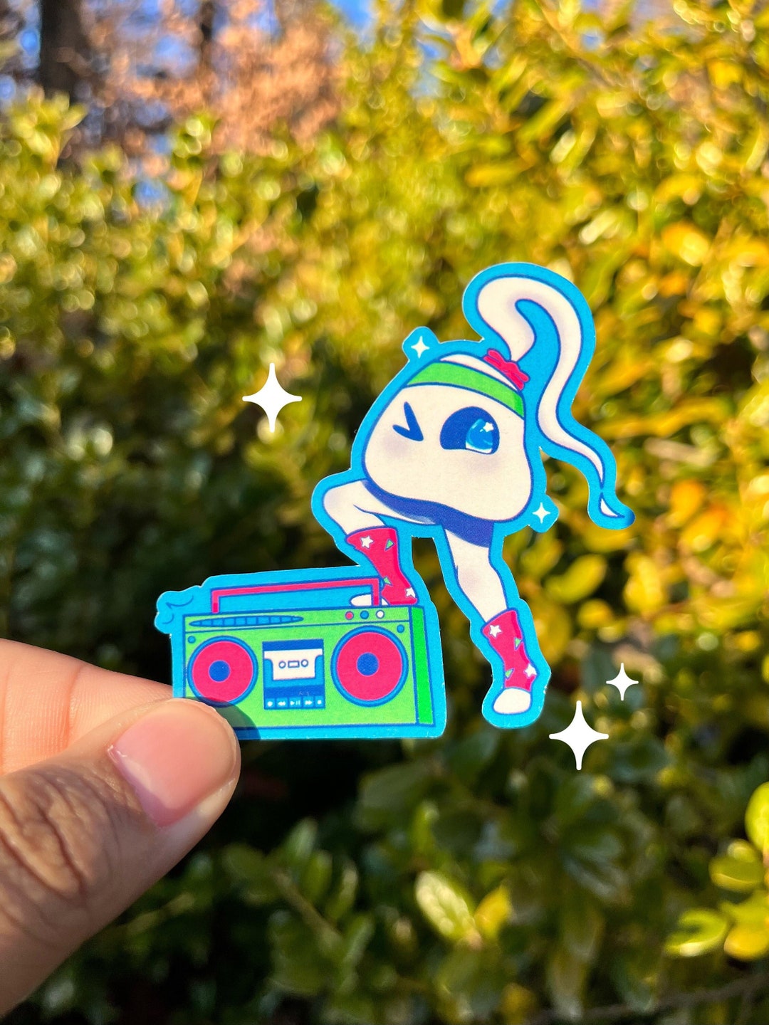 Retro Phantom Sticker | Laminated Die Cut Sticker | Waterproof | Laptop ...