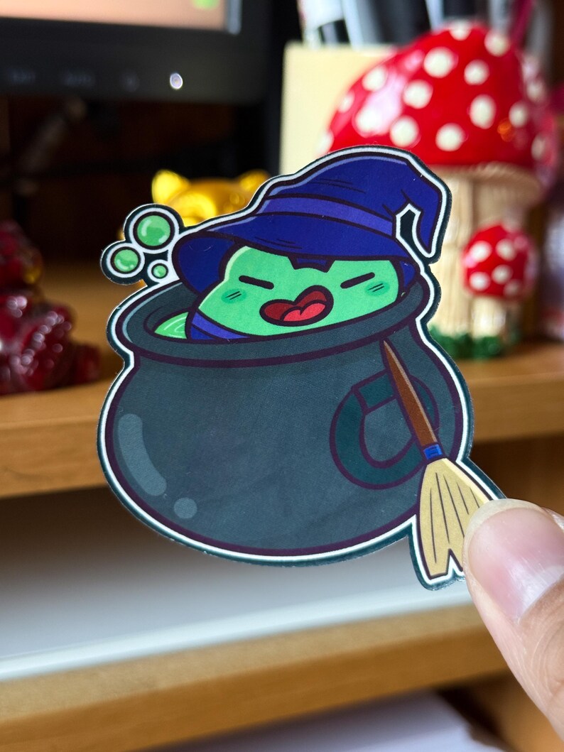 Froggy Mash Sticker Set, Spooky Frogs, Glossy Waterproof Sticker ...