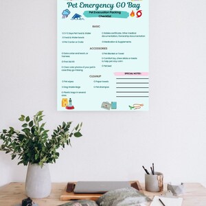 Emergency Preparedness Checklist for Dogs, Pet Emergency Checklist ...