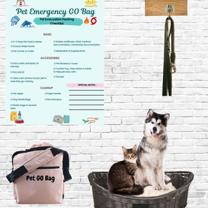 Emergency Preparedness Checklist for Dogs, Pet Emergency Checklist ...