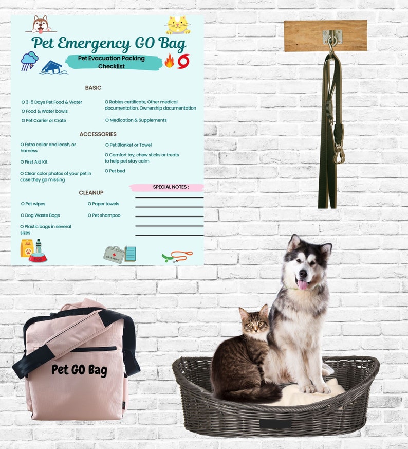 Emergency Preparedness Checklist for Dogs, Pet Emergency Checklist ...