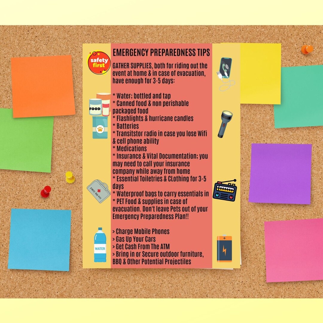 Emergency Preparedness Plan, Instant Download Printable Emergency ...