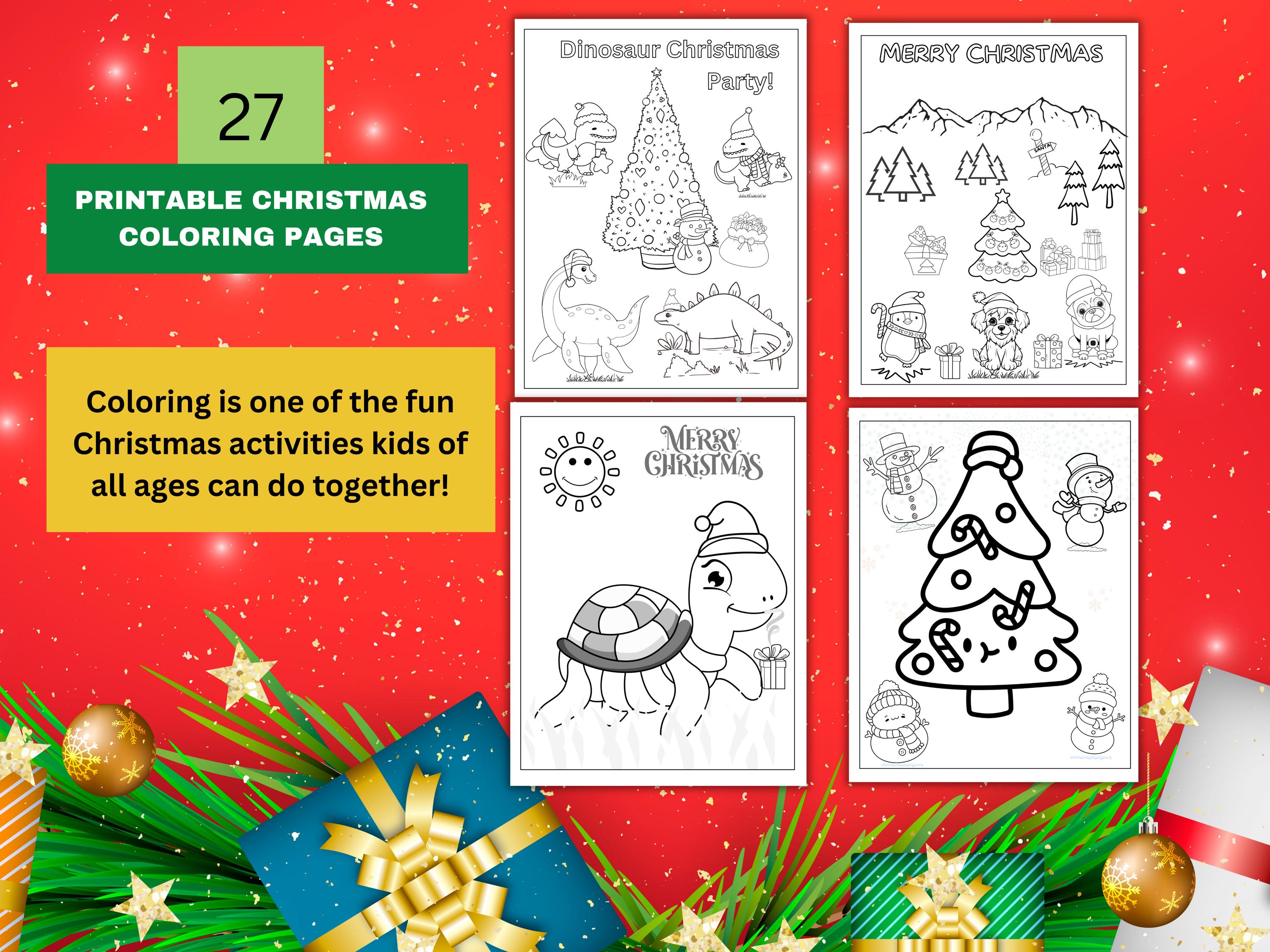 Christmas Coloring Book for Kids, Coloring Pages, Christmas Color Book ...
