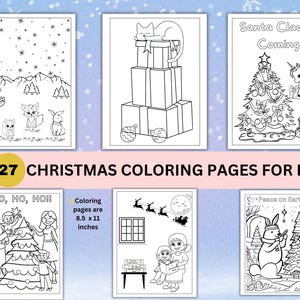 Christmas Coloring Book for Kids, Coloring Pages, Christmas Color Book ...