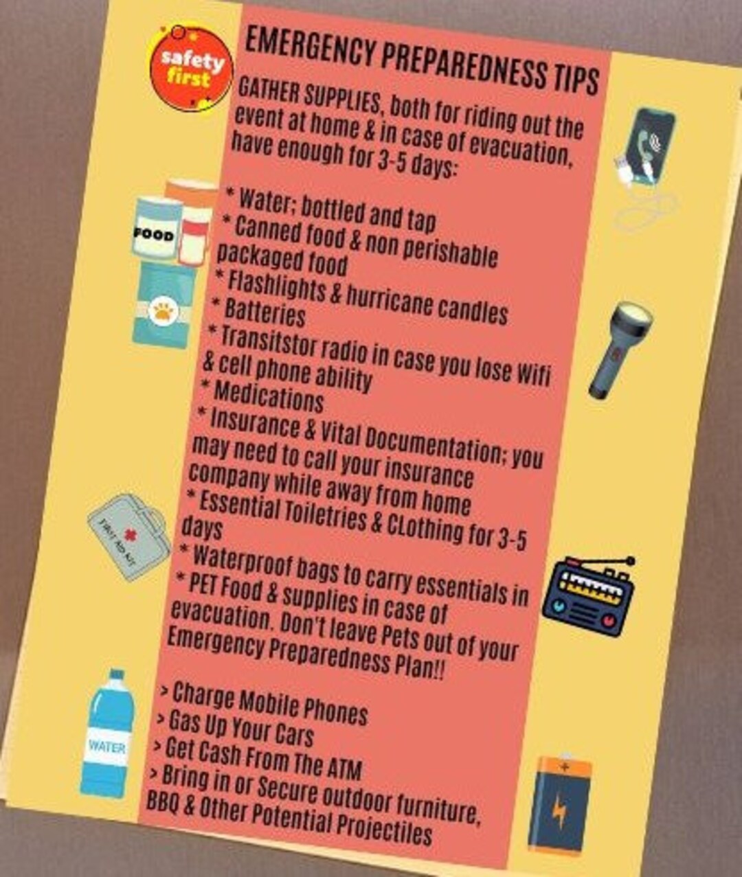 Emergency Preparedness Plan. Instant Download Printable Family ...