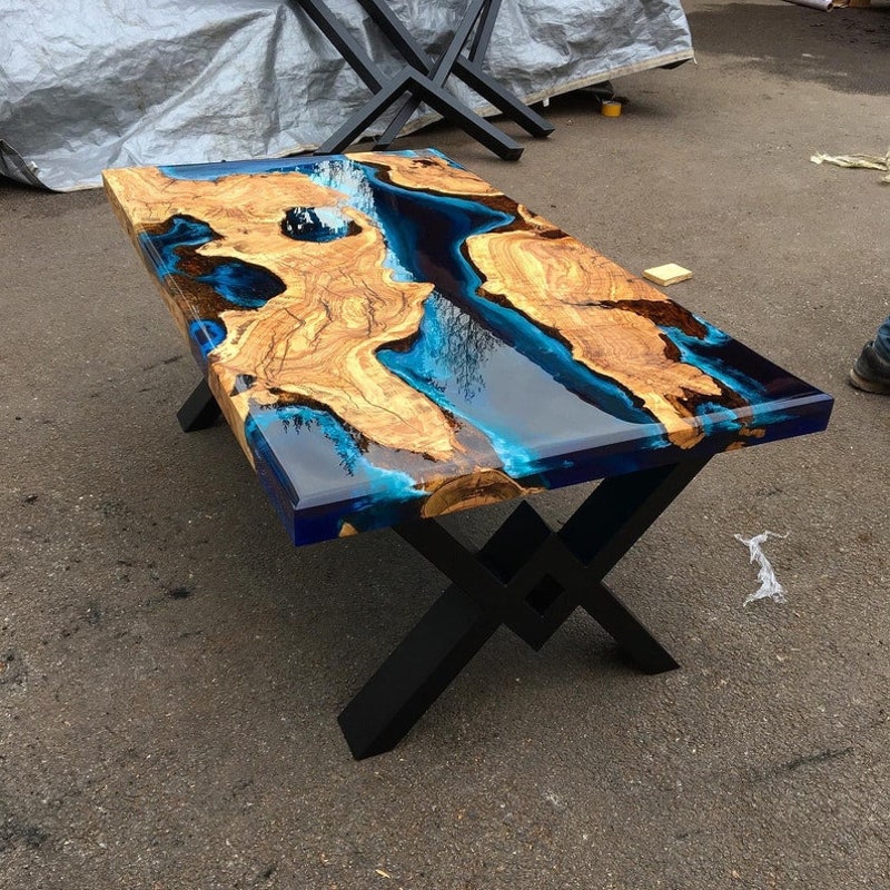 Rectangular Resin Table - Etsy