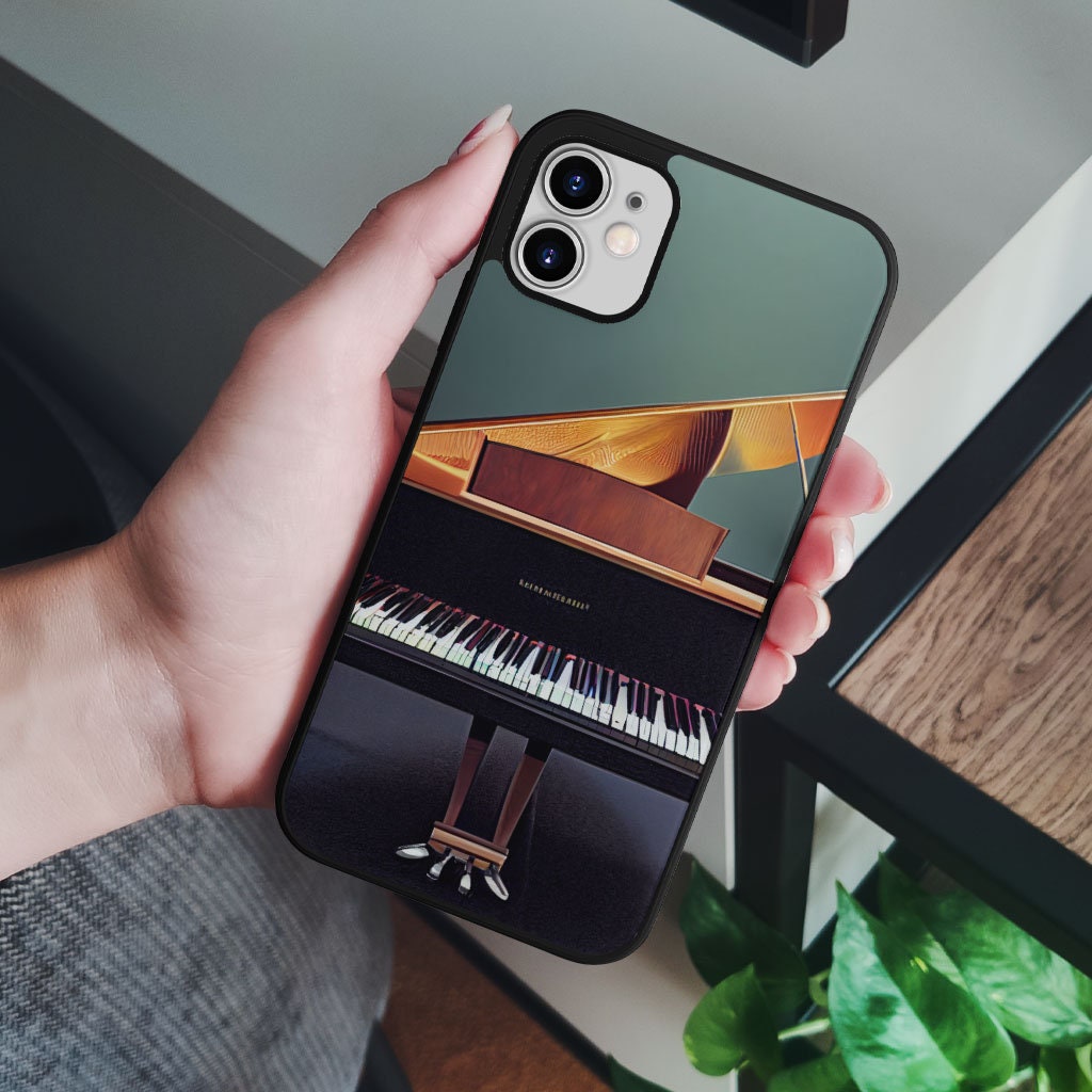 Music Graphic iPhone 12 Case Art Design Phone Case for iPhone 12 Piano ...