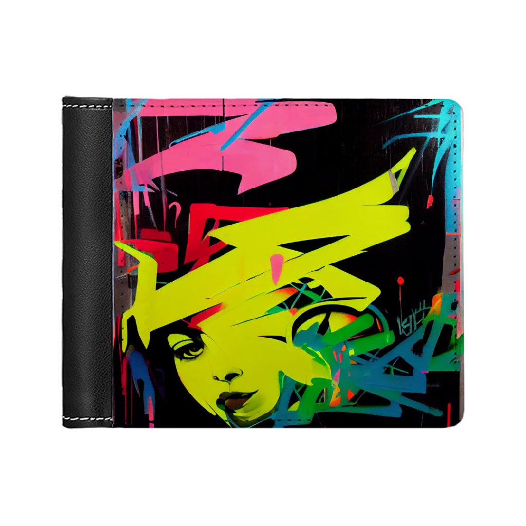 Cool Graffiti Men's Wallet Graffiti Wallet Art Wallet - Etsy